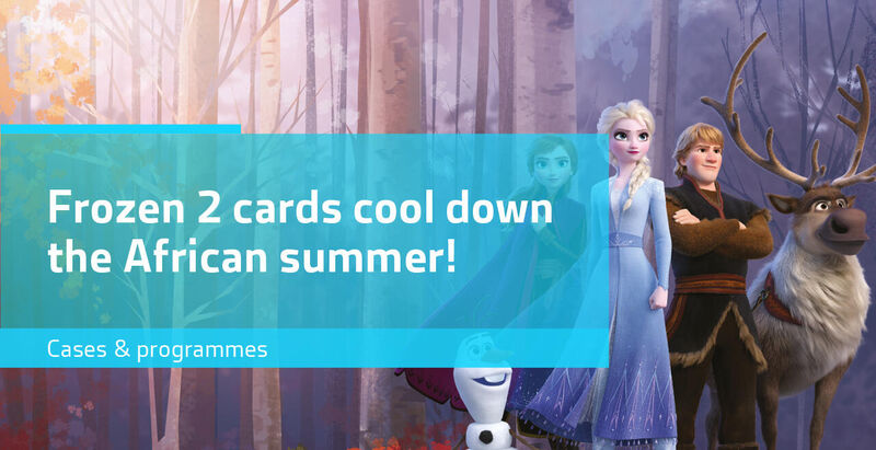 Frozen 2 cards cool down the African summer!