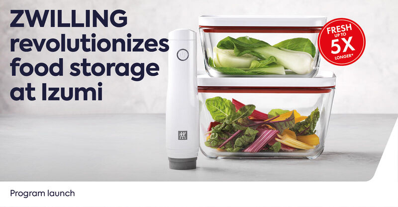 ZWILLING revolutionizes food storage at Izumi Japan